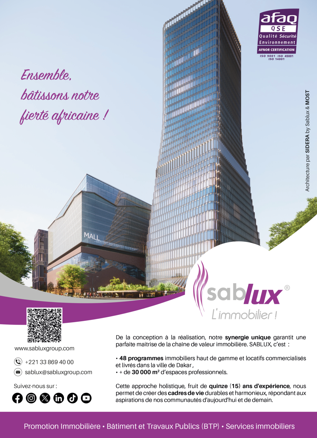 Accueil - Sablux, Promoteur Immobilier à Dakar, Conakry & Abidjan